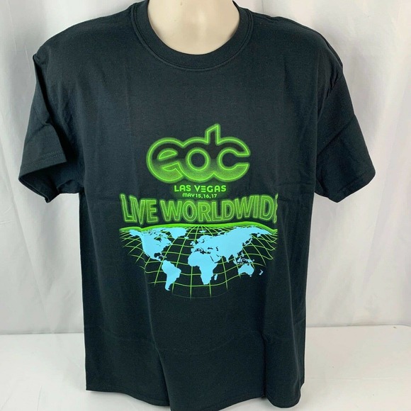 Edc | Shirts | Edc Las Vegas Worldwide Live Stream 220 Unisex L Shirt ...